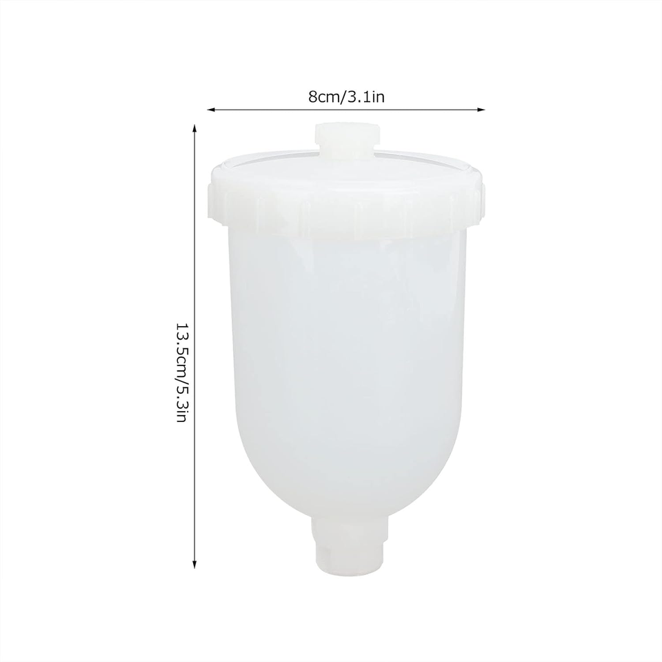 Spray Guns Cup Replacement Pot 300Ml Plastic Container with Female ...