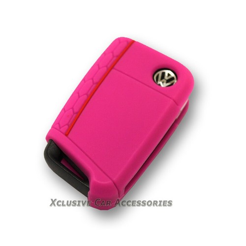 Key Cover For VW Seat Skoda 3 Button Flip Key Fob Case Hull Silicone ...