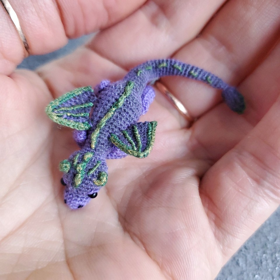 Custom extremely micro Dragon Ring. Dollhouse miniature. Microtoysby ...