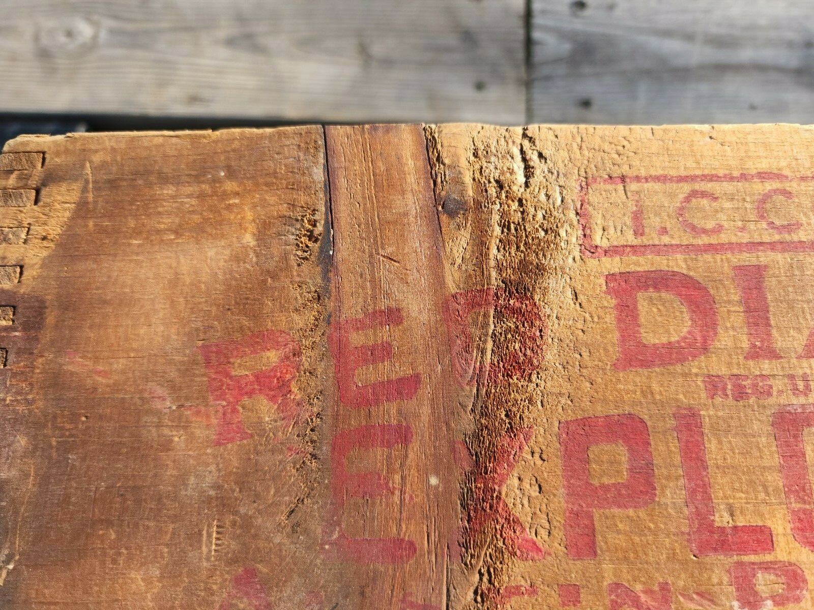 Vintage Red Diamond Explosives Wood Dynamite Box Cleveland Ohio | eBay