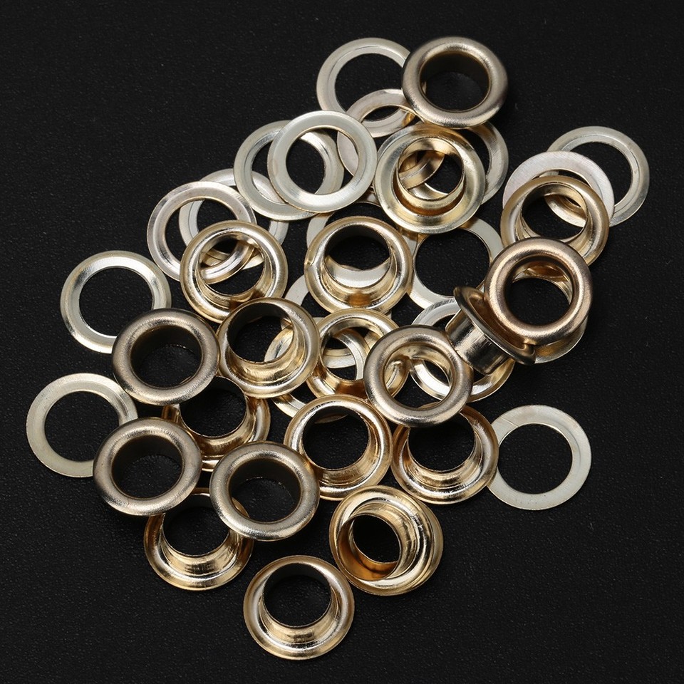 100 Brass Eyelet Kit High Strength Craft Modification For Clothing ...