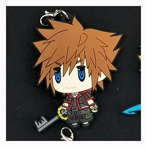 Kingdom Hearts 3 Sora Rubber Strap Charm Keychain Key Ring Final ...