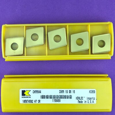 5pc KENNAMETAL CNMM 190816 CNMM 644 Carbide Inserts; KC850🎯Machinist | eBay