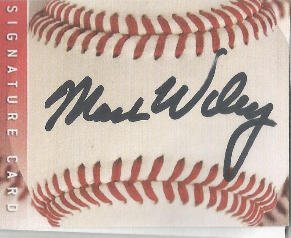 Minnesota Twins MARK WILEY autographed Signature Sweet Spot card | eBay