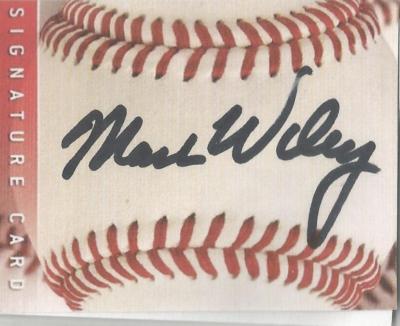 Minnesota Twins MARK WILEY autographed Signature Sweet Spot card | eBay