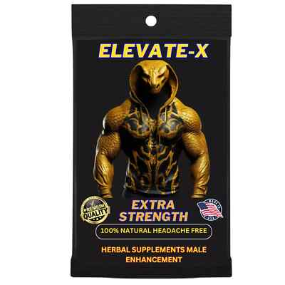 ELEVATE X - 72 Hour Natural Peak Male Enhancement Supplement (10 Pills ...