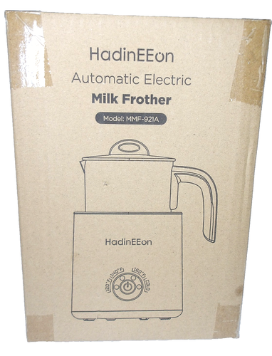 HadinEEon Milk Frother, Automatic Electric, Silver, 13.5 oz Cap, Model ...
