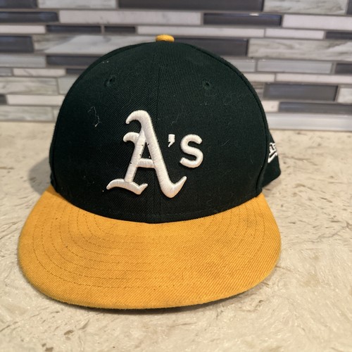 Oakland A's Athletics On The Field HatGreen Gold Hat 7 1/8 | eBay