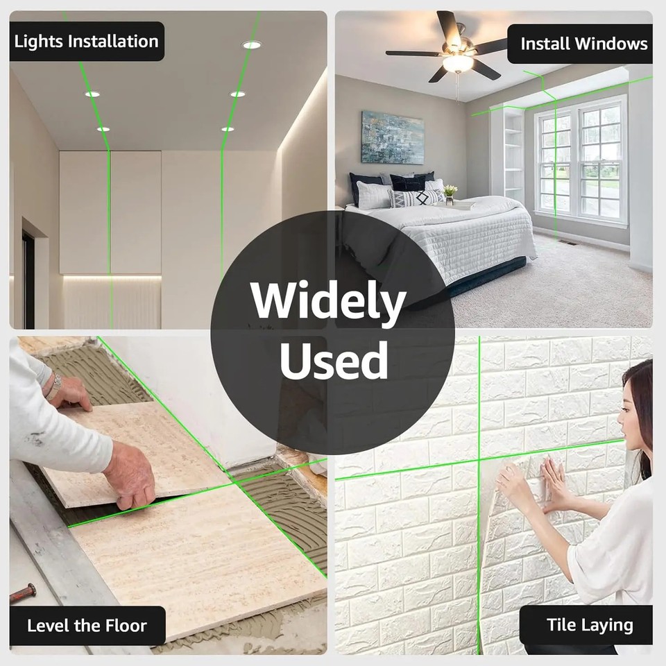 Green Laser Level Self-leveling 130°/150° Horizontal &Vertical Nivel ...