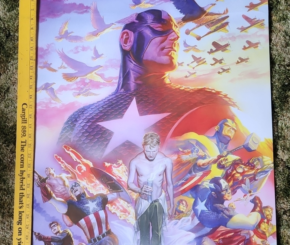 Captain America Alex Ross Rolled Poster Marvel 75th Anniversary 2014 24 ...