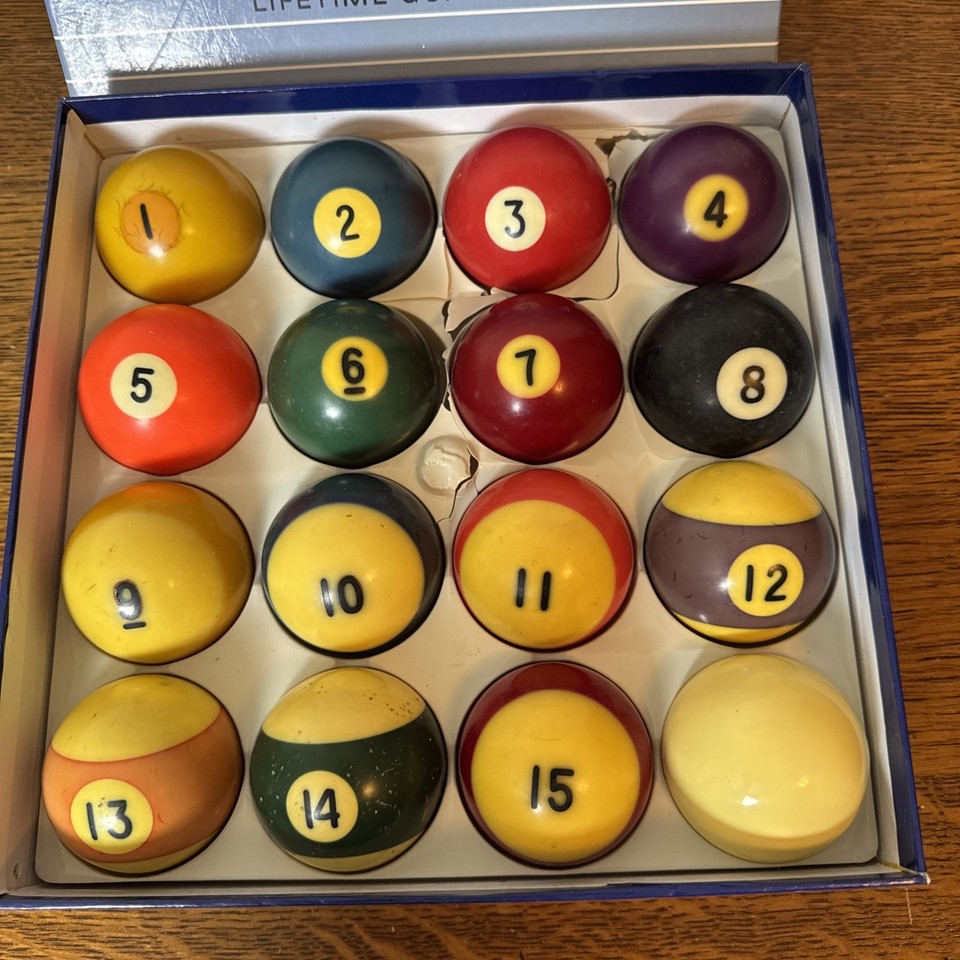 Vintage Level Best Magnum Pool Ball Set - Collectible Billiard Balls | eBay