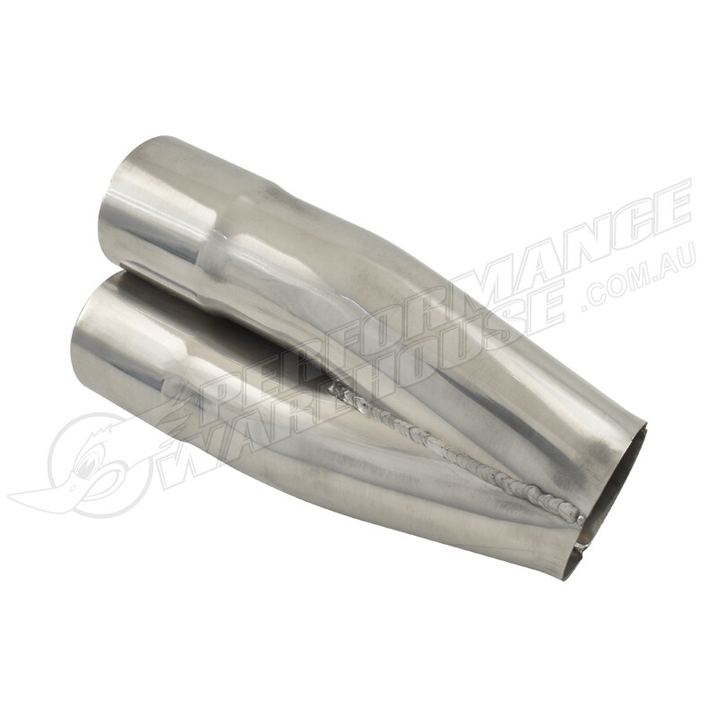 3 Into 1 Polished Stainless Steel Merge Collectors 3 x 1-7/8" ID 2¼ ...
