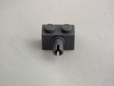 LEGO 1X2 DK. GREY BRICK W/HORIZONTAL SNAP BRAND NEW NEVER USED 330 ...