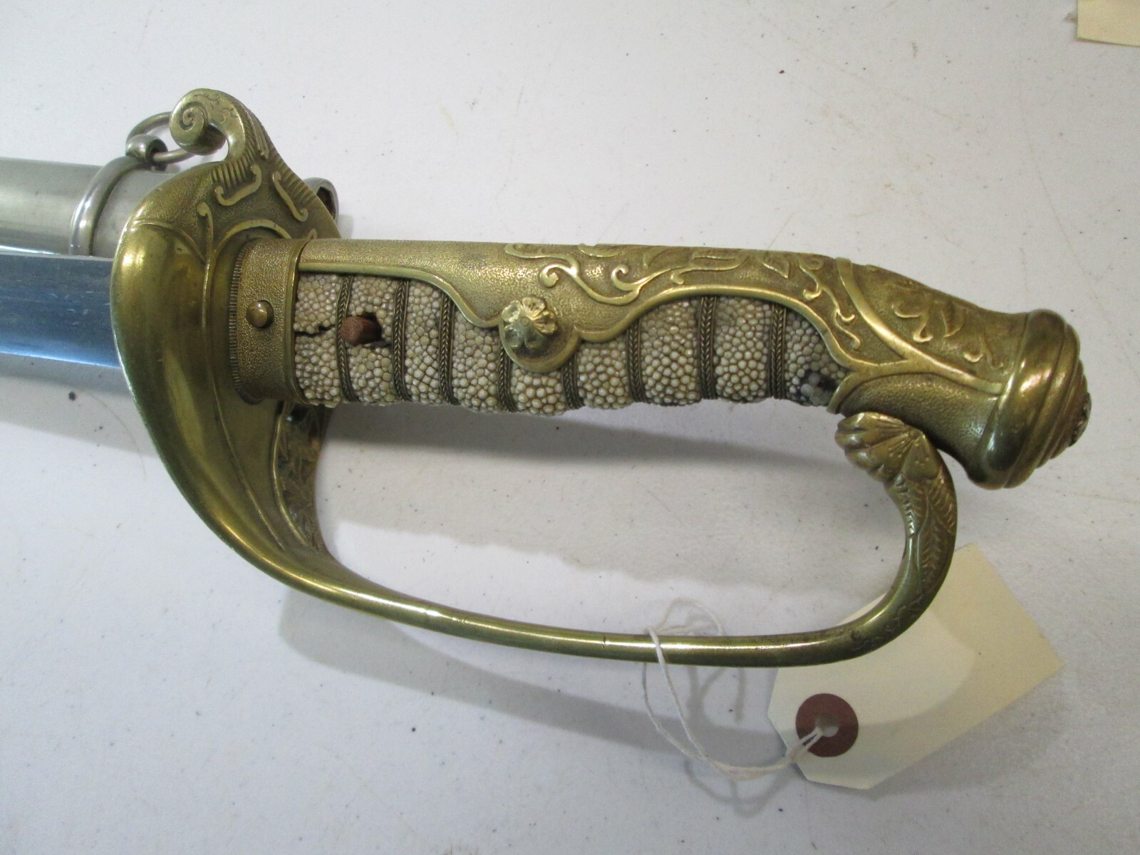 JAPANESE ARMY LARGE FANCY UNUSUAL MEJI OFFICERS SWORD W SCABBARD ...