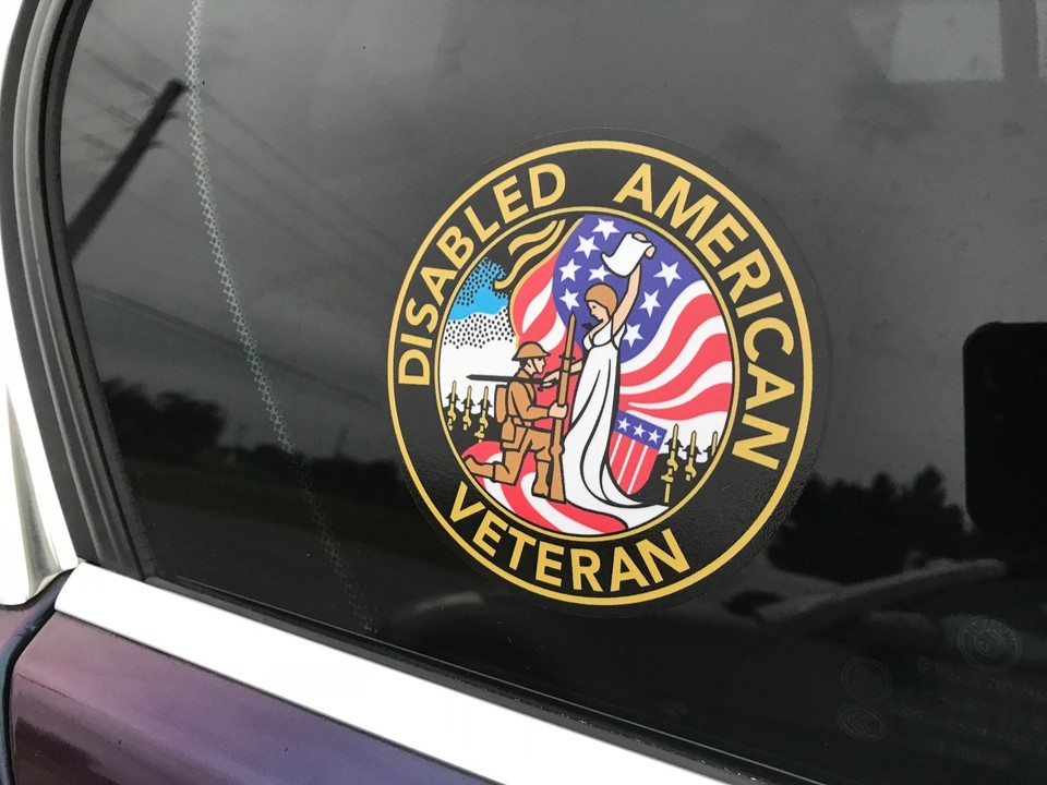 DAV Disabled American Veterans Sticker United States Car Bumper Decal ...