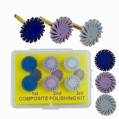 6pcs/box Dental Polish Kit Composite Resin Polishing Disc Spiral Polish ...