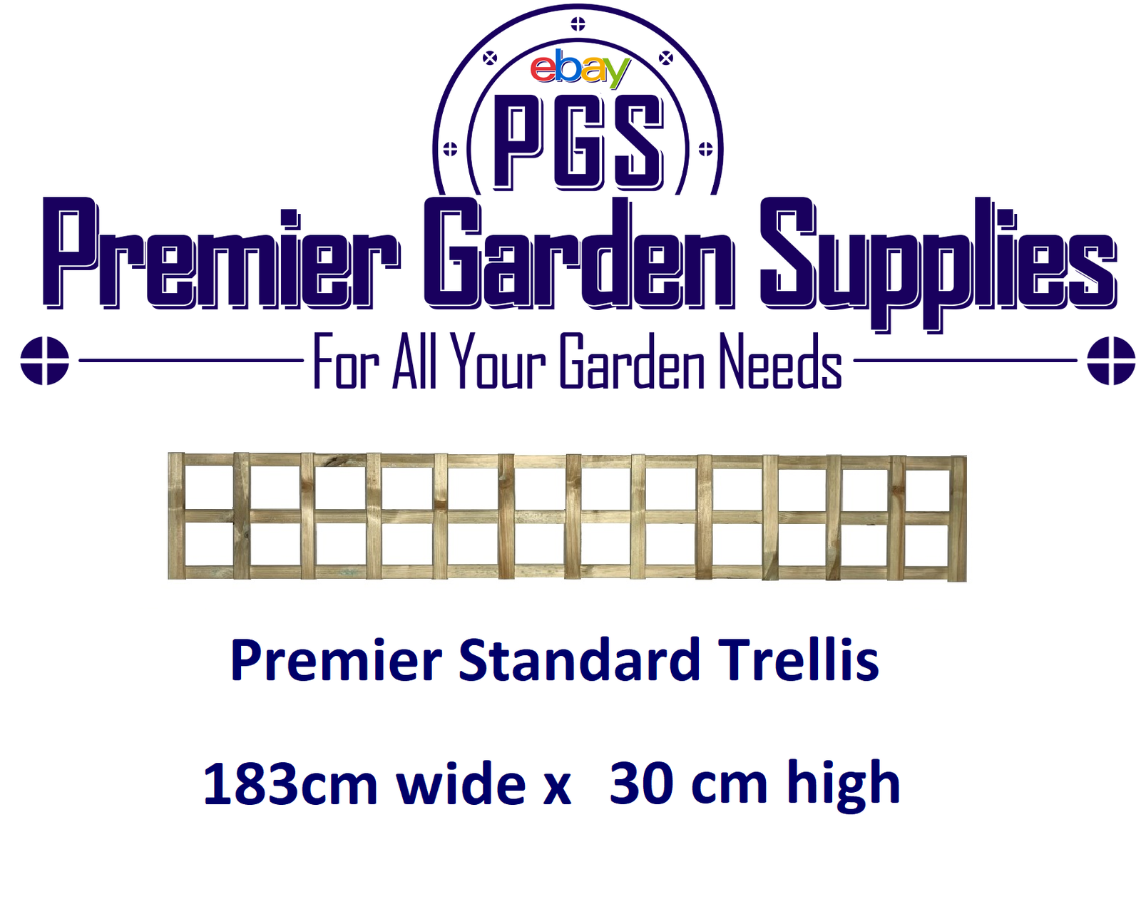 6x1 Heavy Duty Squared Trellis Fence Topper Lattice Wood | eBay