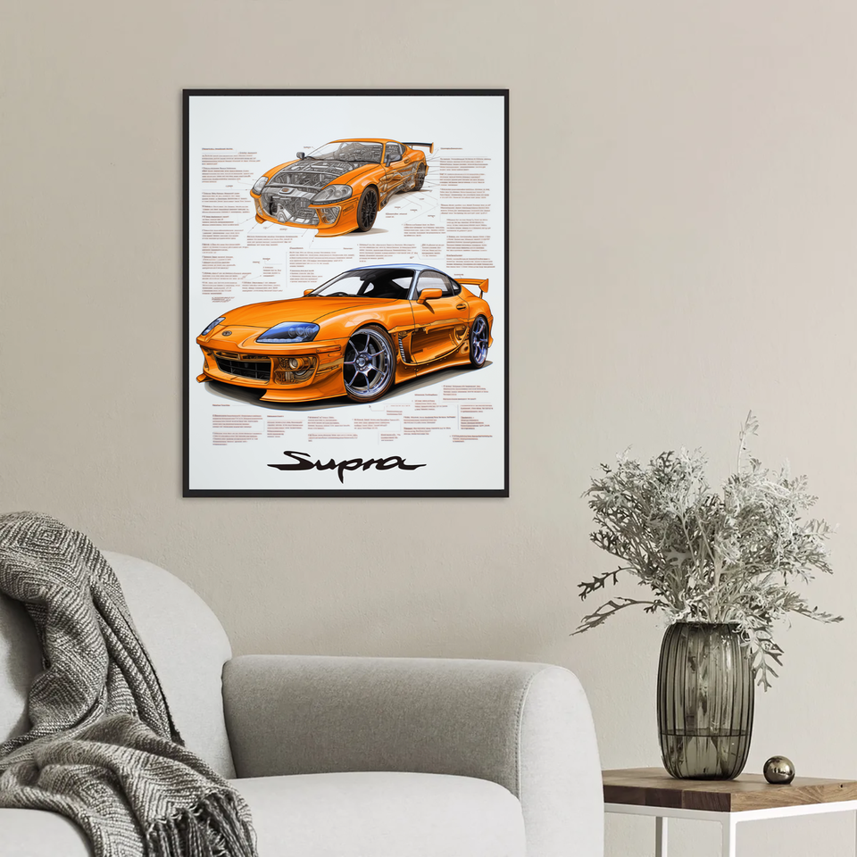 Toyota Supra Poster- Toyota Supra Patent Print, Toyota Supra Art | eBay