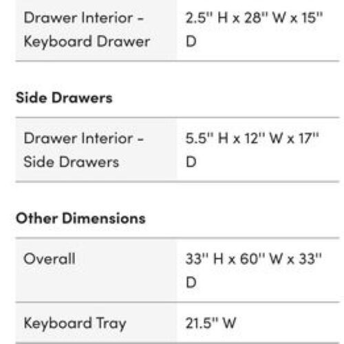 Neasa Computer Desk and Chair | eBay