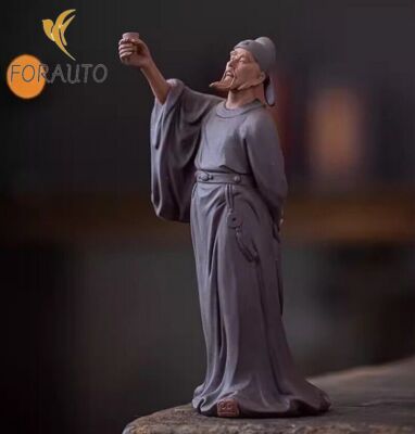 Chinese Poet Li Bai Statue Zi Sha Clay Figure | eBay