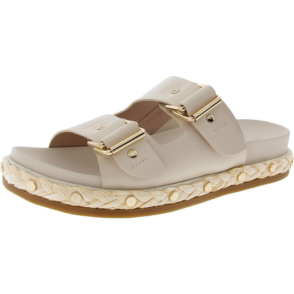 BCBGeneration Womens Bindie Beige Slide Sandals 8 Medium (B,M) BHFO ...