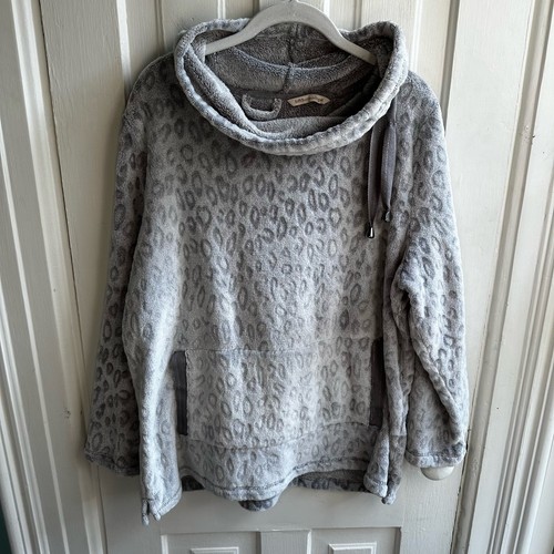 Soft Surroundings Tanzania Animal Print Fleece Pullover Tunic Top | eBay