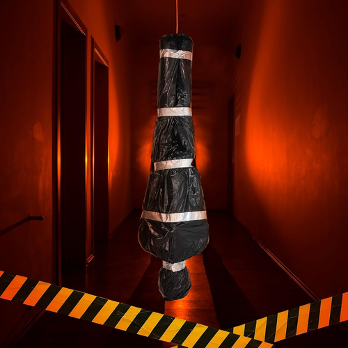 5FT Inflatable Dead Body Prop – Halloween Outdoor Yard Decoration with ...