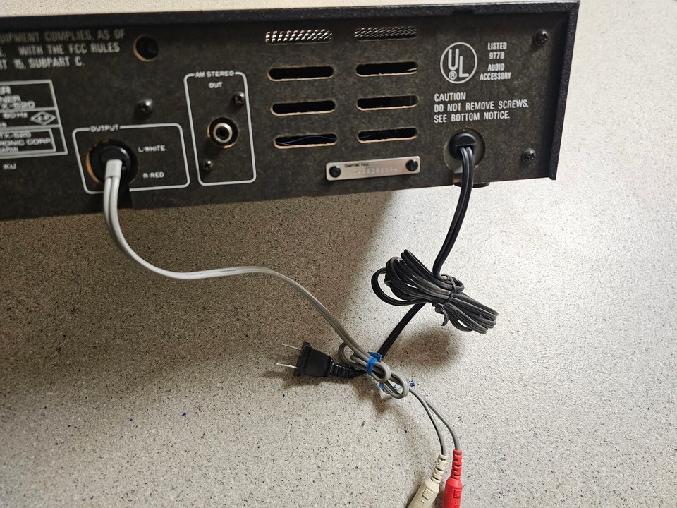 Vintage Pioneer TX-520 AM/FM Stereo Tuner - 11W - Made in Japan. TESTED ...