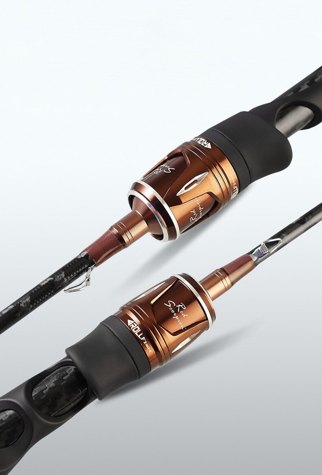 Lure Fishing Rod 1.38m 1.5m Carbon Fiber Casting Spinning Travel Pole 2 ...