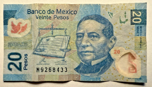 2012 Mexico 20 Pesos Banknote Polymer Plastic Mexican $20 Bill | eBay