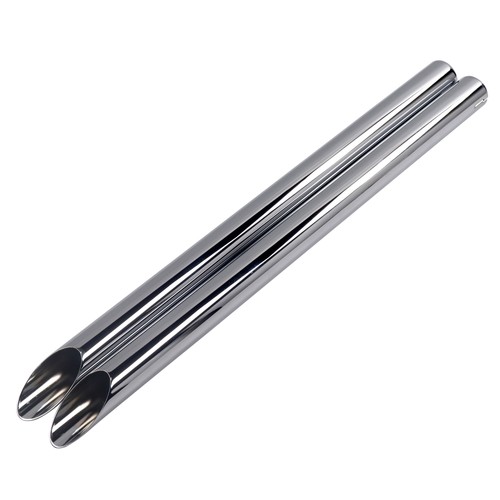 RING SHARK Slip-on Slash Cut Straight Pipe Exhaust for Harley Custom ...