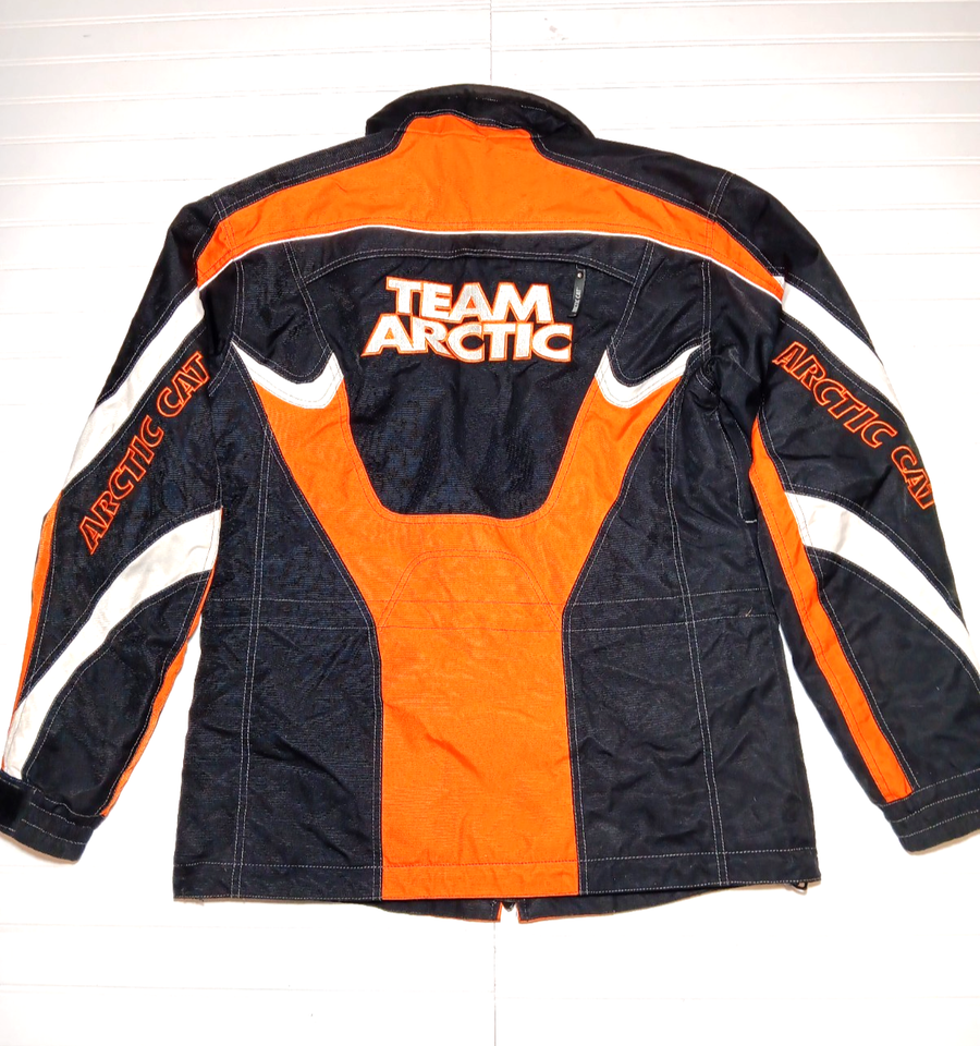 Arctic Wear Orange & Black Arctic Cat Snowmobile Jacket Size M | eBay