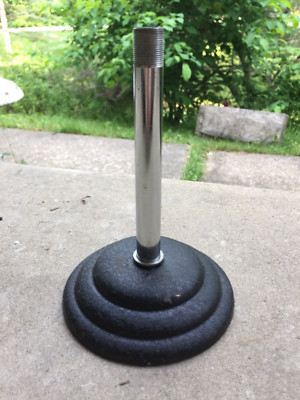 vintage art deco microphone stand snyder chrome rca electro voice desk ...