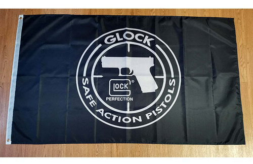 Banner Picture Glock 90x150cm Poster Gun Glossy Photo Print Cool Weapon ...