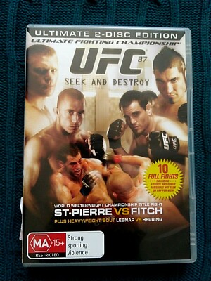 UFC #87 - Seek And Destroy- DVD, 2-DISC - R-ALL- VERY GOOD- FREE POST ...