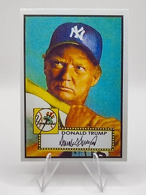 DONALD TRUMP 1952 Topps Custom President Baseball Card | eBay