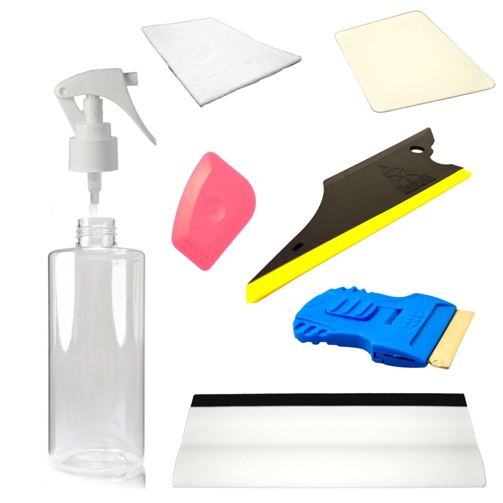 Semi-Pro Car Window Tint Fitting Kit - Window Tinting Tool Kit - 7x ...