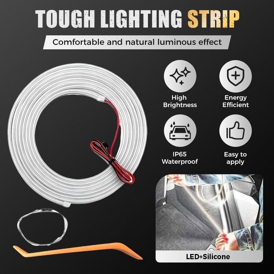 Car Trunk Light Strip,4m Car Trunk LED Light Strip for Boot | eBay UK