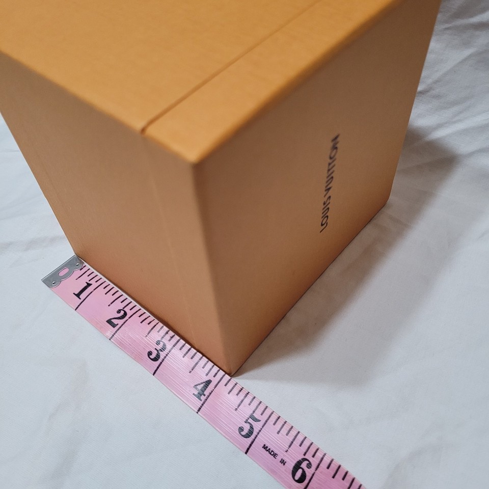 Louis Vuitton Cube Gift Box Empty Logo Storage Decor Inner Drawer 5 x 5 ...