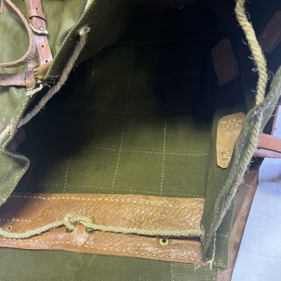 Romanian OD Rucksack Vintage Army Military Surplus Backpack 30L Olive ...