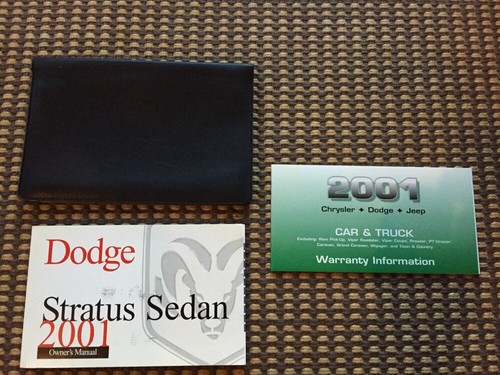 01 2001 Dodge Stratus Owners Owner's Manual Books Set & Case OEM | eBay