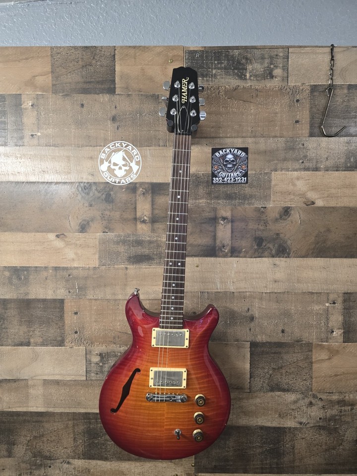 1996 HAMER Artist DC Semi hollow Body Electric Gutiar W/Ohsc | eBay