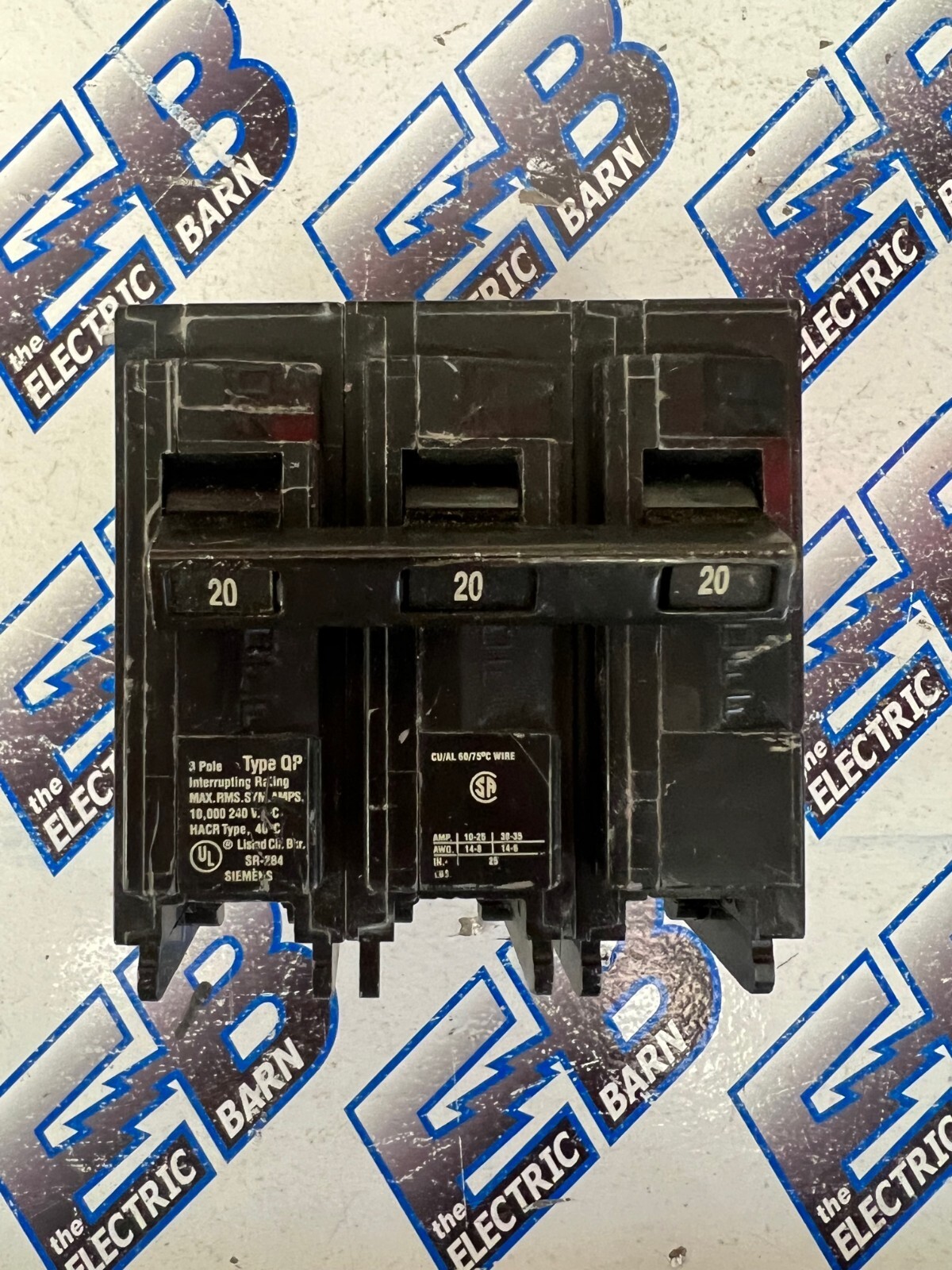 SIEMENS ITE Q320 Circuit Breaker 20 Amp 240 Volt 3 Pole 10K -WARRANTY ...