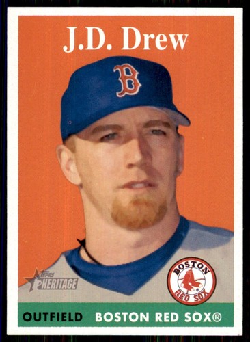 2007 Topps Heritage J D Drew Boston Red Sox 273 Mlb Baseball Ebay