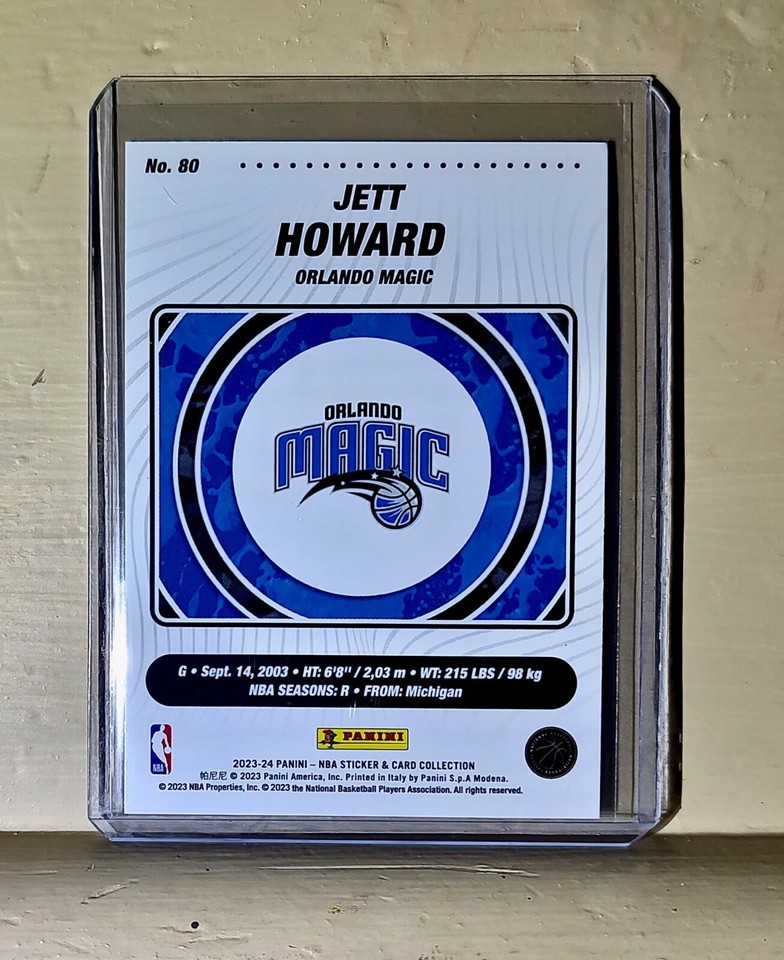 Jett Howard 2023-24 Panini NBA Basketball #80 Rookie Card Orlando Magic ...