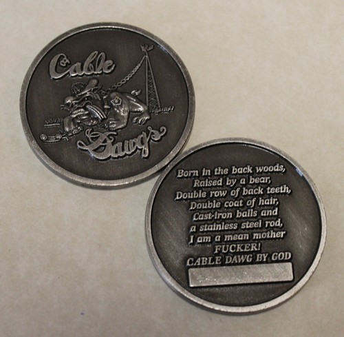 CABLE DAWG BY GOD Communications E&I Antique Silver Air Force Challenge ...