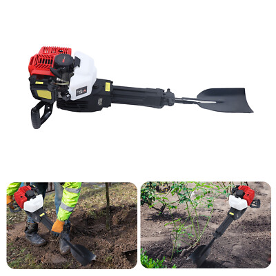 52CC 2 Stroke Handheld Trencher Digger Machine Gasoline Excavator Hole ...