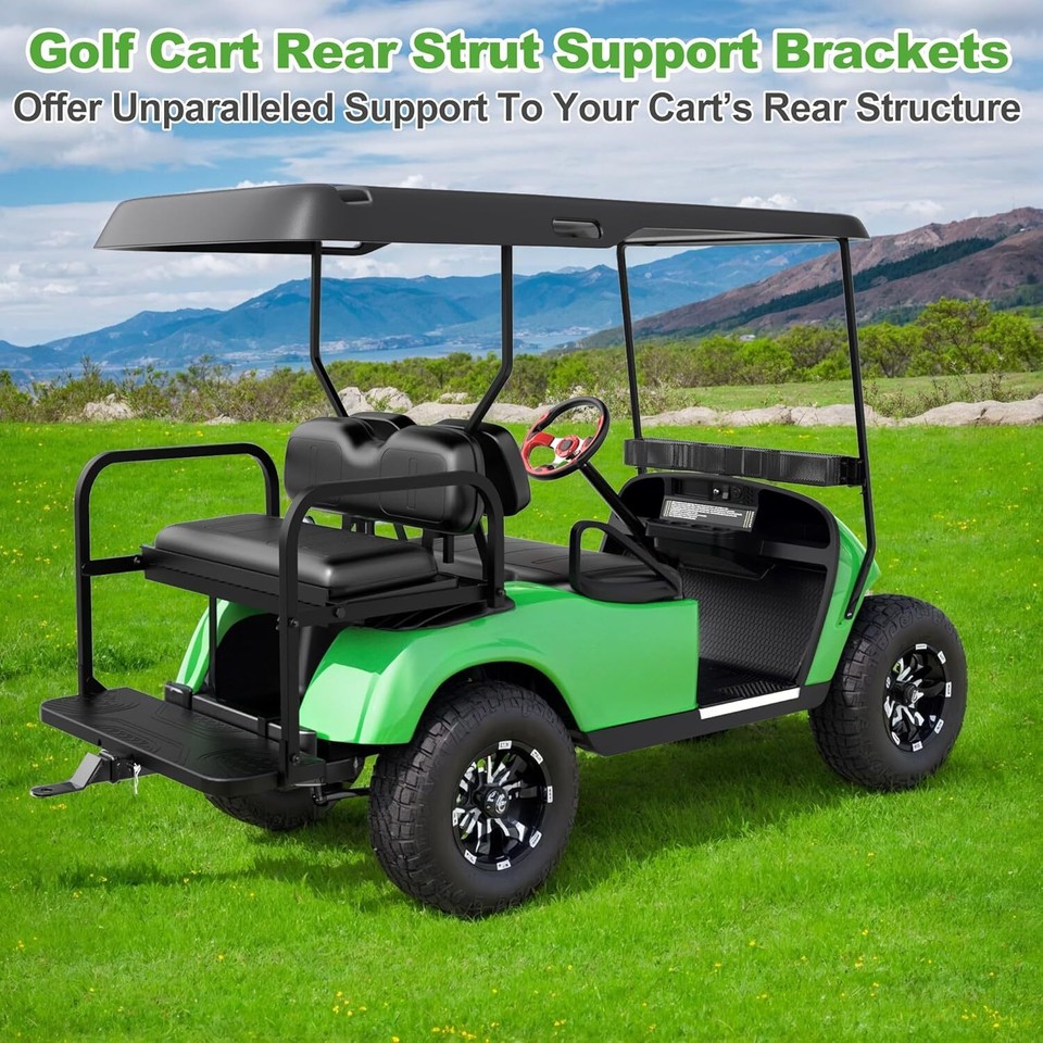 Golf Cart Rear Roof Strut Support Brackets for EZGO TXT Long Roof 88 ...