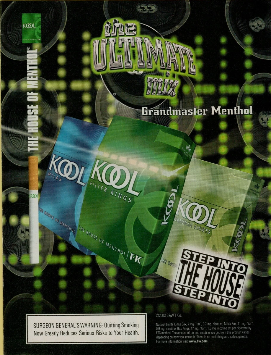 Kool Flavored Cigarettes