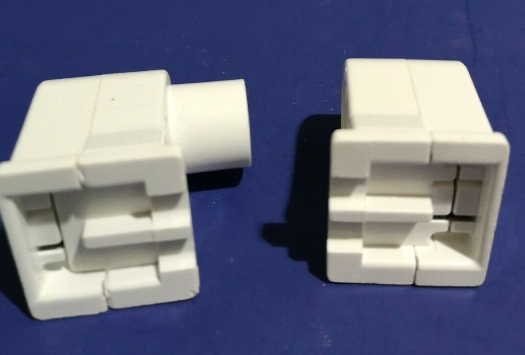 2-PK FLUORESCENT LAMPHOLDER Socket T12 HO Plunger & Stationary NEW ...